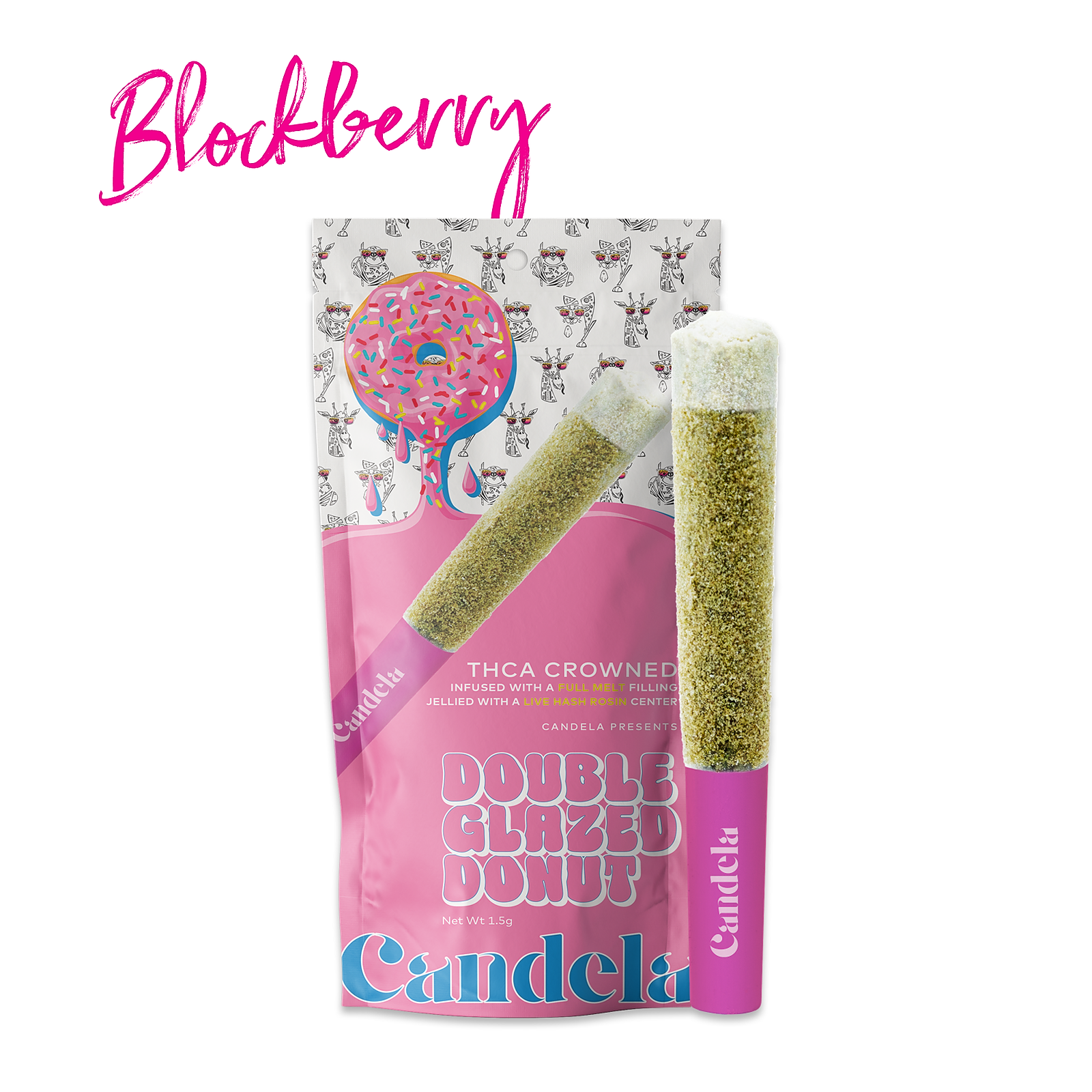 Six Labs: Candela Double Glazed Donut - Blockberry | Leafly